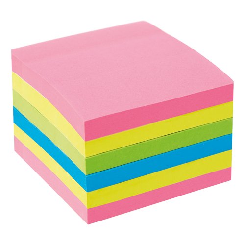 5 Star | Sticky Notes Extra Sticky Neon PK6 | FS940570 | Workline